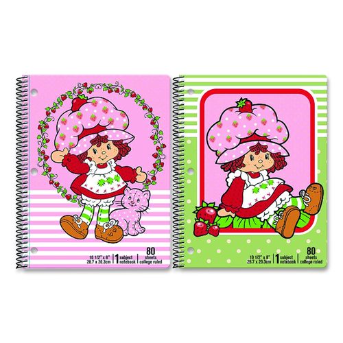 Inkology® Licensed Spiral Notebook, Randomly Assorted Strawberry ...
