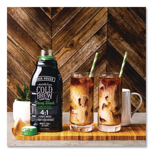 Java House® Cold Brew Coffee Concentrate, Decaf Black, 32 oz Bottle ...