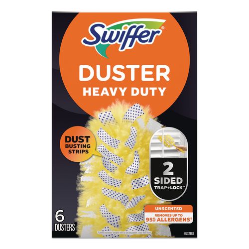 Heavy Duty Dusters Refill, Dust Lock Fiber, Yellow, 6/Box ...
