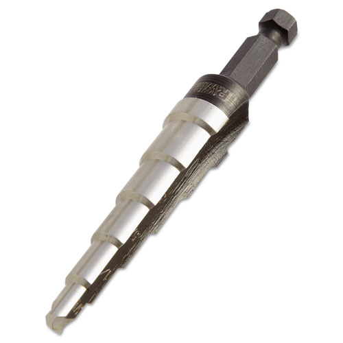 #2 Unibit Self-Starting Stairstep Bit, 6-Step, 3/16" to 1/2" dia, 3/8 ...