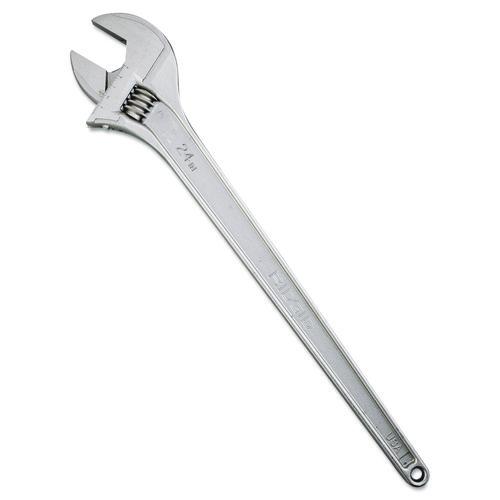 RIDGID® RIDGID Adjustable Wrench, 24" Long, 1 1/8" Jaw Capacity, Chrome ...