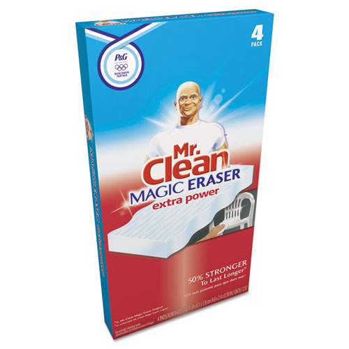 Mr. Clean Magic Eraser Extra Power, 4/Box | SupplyTime - SupplyTime.com