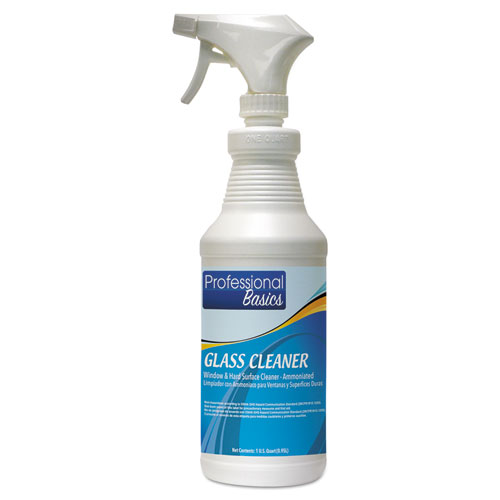 Professional Basics Glass Cleaner, 32 oz Spray Bottle - Cartridge Savers