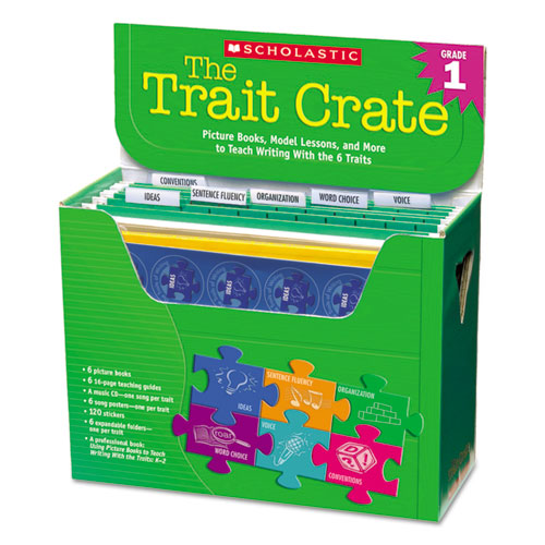 Scholastic Trait Crate, Grade 1, Six Books, Learning Guide, CD, More ...