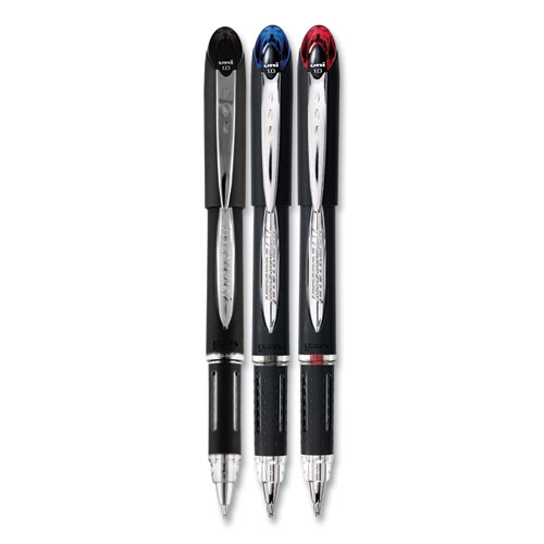 Jetstream Stick Ballpoint Pen, Bold 1 mm, Blue Ink, Black Barrel