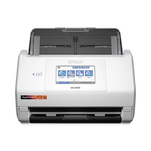 Epson® RapidReceipt RR-600W Scanner, Scans Up to 8.5 x 240, 600 dpi ...
