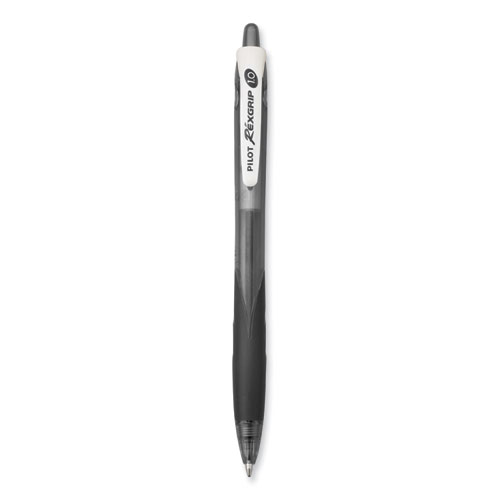 Pilot® RexGrip BeGreen Ballpoint Pen, Retractable, Medium 1 mm, Black ...
