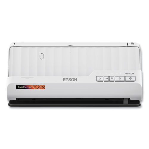 Epson® RapidReceipt RR-400W Wireless Compact Desktop Scanner, 600 dpi ...