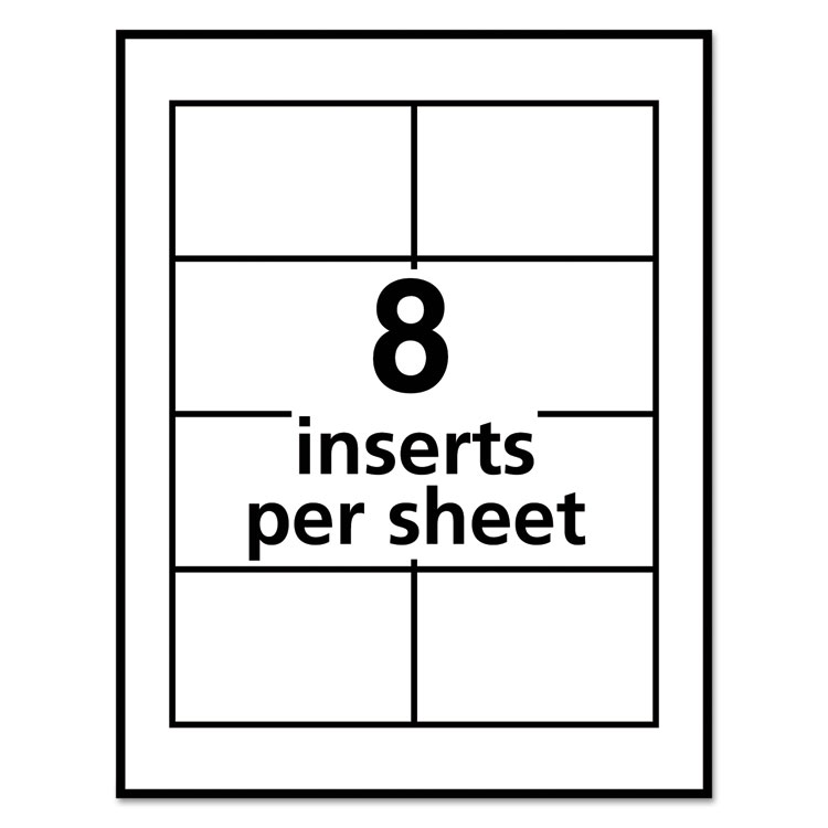 AVE5390 Avery 5390 Name Badge Insert Refills Horizontal Vertical 2