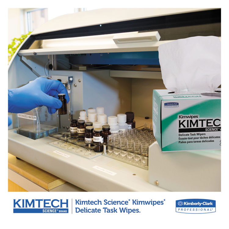 KCC34120 | Kimtech™ 34120 Kimwipes Delicate Task Wipers, 1-Ply, 4.4 x 8 ...