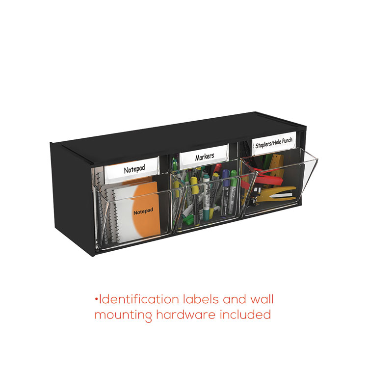 DEF20304OP | deflecto® 20304OP Tilt Bin Interlocking Multi-Bin Storage ...