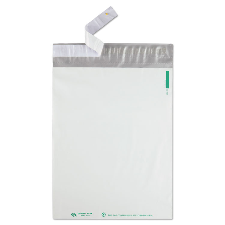 QUA46197 | Quality Park™ 46197 Redi-Strip Poly Mailer, #4, Square Flap ...