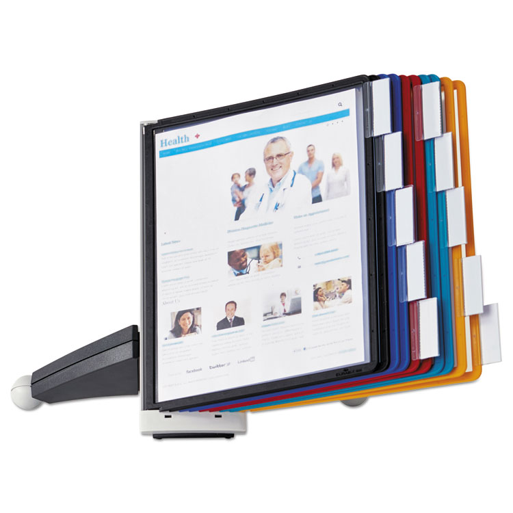 DBL554200 | Durable® 5542-00 SHERPA Desk Reference System, 10 Panels ...