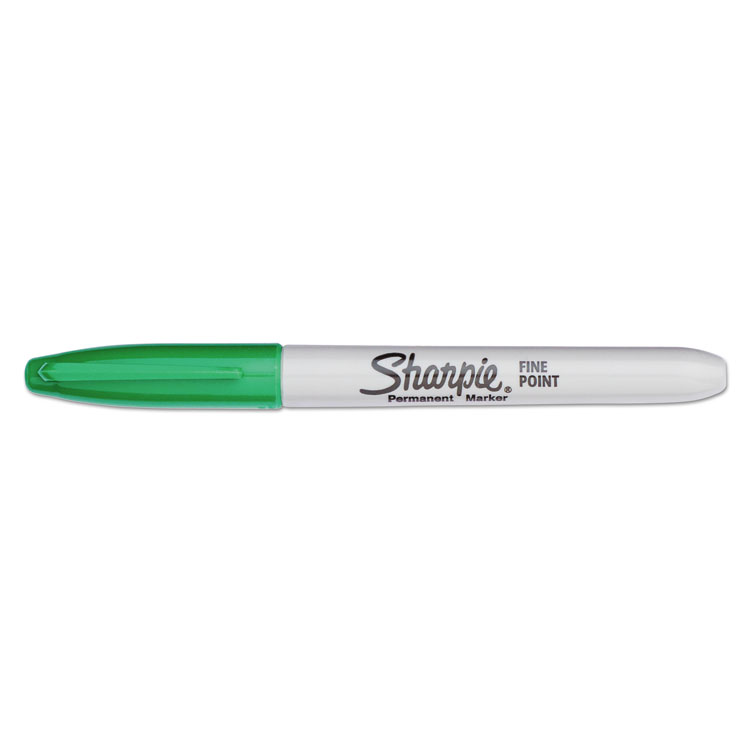 SAN30004 | Sharpie® 30004 Fine Bullet Tip Permanent Marker, Green ...