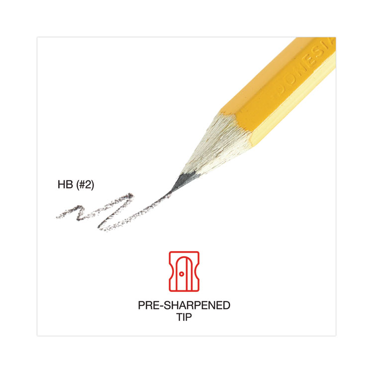 UNV55401 | Universal™ 55401 #2 Pre-Sharpened Woodcase Pencil, HB (#2 ...